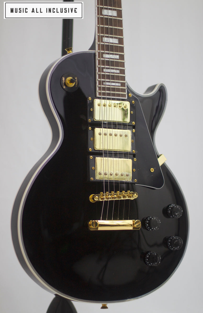Chibson Les Paul Black Beauty Black Gold – Music All Inclusive
