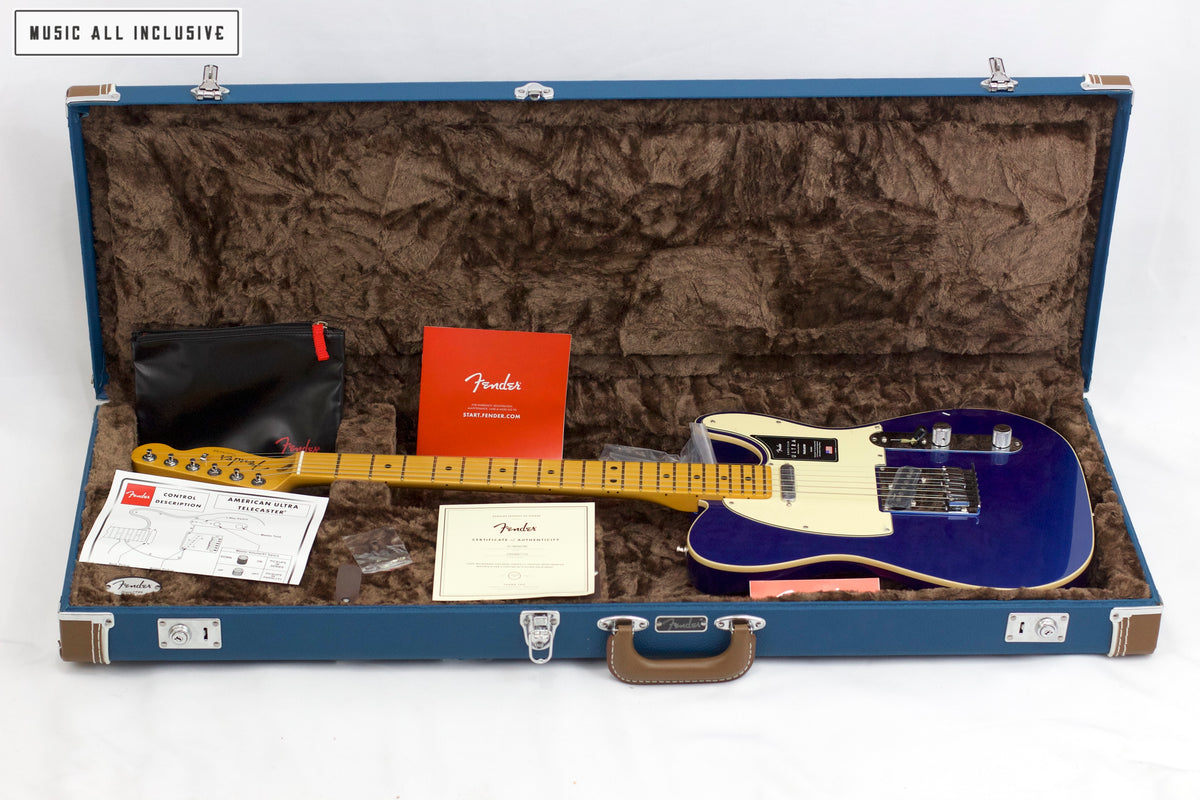 Fender American Ultra Telecaster Cobra Blue – Music All Inclusive