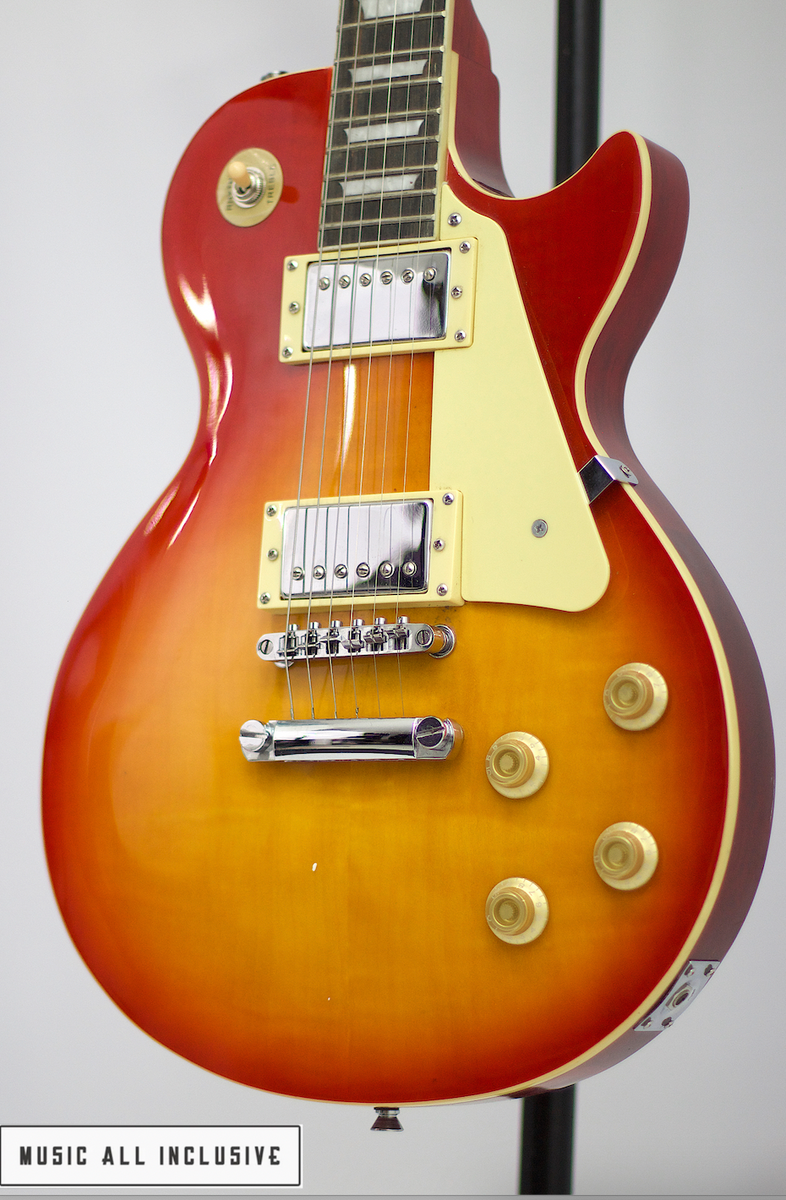 Chibson Les Paul Copy Cherryburst Maple Top – Music All Inclusive